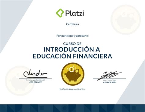 Curso De Educaci N Financiera