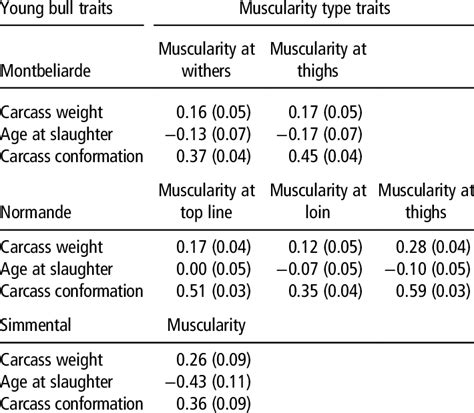 Genetic Correlations Between Carcass Traits Of Young Bulls And