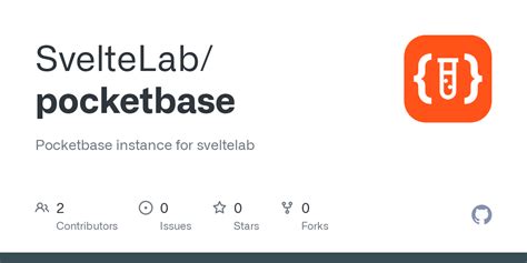github sveltelab pocketbase pocketbase instance for sveltelab