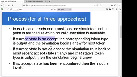 Generating Scanner Code From A Dfa Youtube