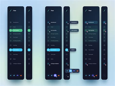 Sidebar User Interface By Uixninja On Dribbble