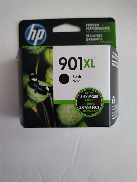 Used Genuine HP 901XL High Yield Black Ink Cartridge OEM 2019 New CC654AN UBB Threads