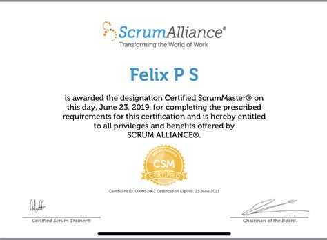 Felix P S On Linkedin Csm Scrumalliance Agilescrum Team