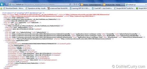 silverlight basic integration with sharepoint 2010 wcf data services