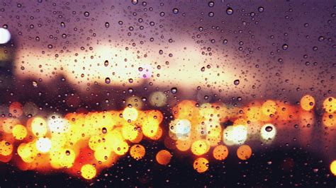 Lights Rain Bokeh Water Droplets Wallpapers HD Desktop And Mobile