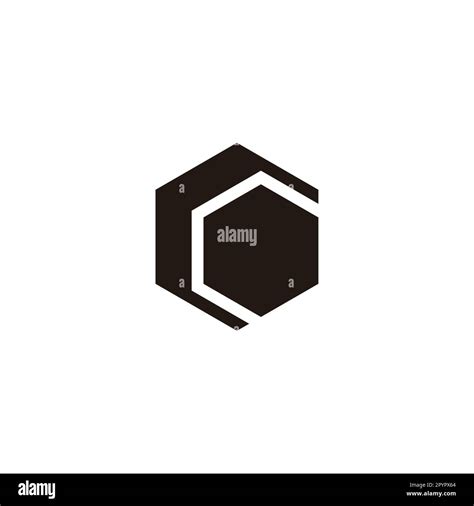 Two Hexagons Letter C Geometric Symbol Simple Logo Vector Stock Vector Image And Art Alamy