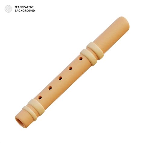 Premium Psd 3d Suling Traditional Indonesian Music