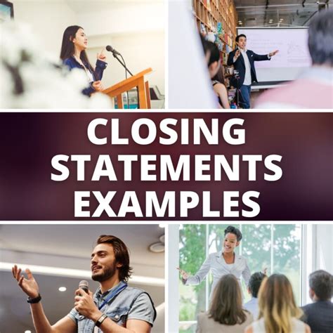 100 Closing Statements Examples Long Short