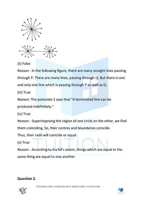 Ncert Solutions For Class 9 Maths Chapter 5 Introduction To Euclid Geometry