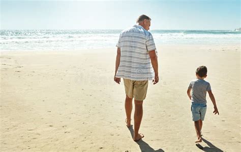 Following Dads Lead A Father Enjoying Some Quality Time With His