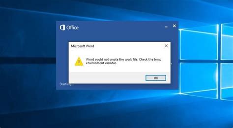 How To Fix Word Could Not Create The Work File Error Windows 10