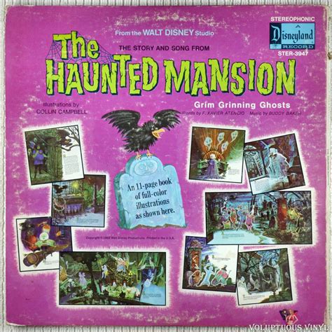 Walt Disney Studio The Story And Song From The Haunted Mansion 1969