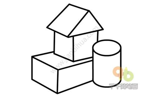 堆积木简笔画 简笔画图片大全