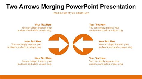 Two Arrows Merging Powerpoint Presentation Slidevilla