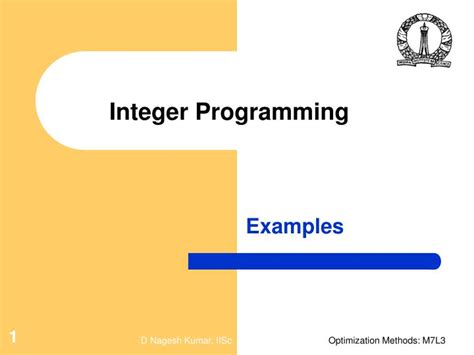 Ppt Integer Programming Powerpoint Presentation Free Download Id3847256