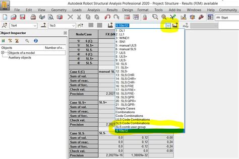 How To Group Manual Combinations With Automatic Combinations For Selection In Robot Structural