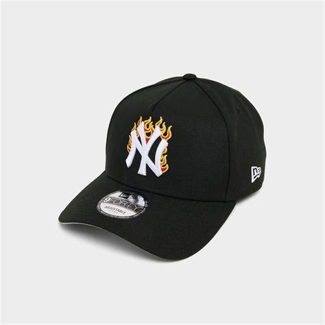 New Era New York Yankees Mlb 9forty A Frame Flames Snapback Hat Jd Sports