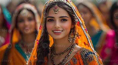 A Group Of Dancers Performing The Traditional Gidda Dance At A Vaisakhi