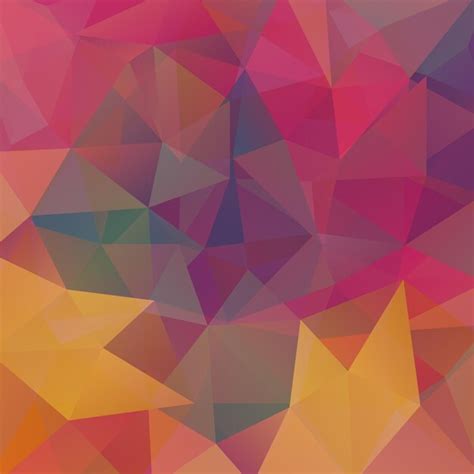 삼각형 벡터 일러스트로 구성된 추상적 인 배경 프리미엄 벡터