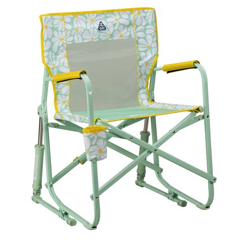 Gci Outdoor Freestyle Rocker Foldable Rocking Camp Chair Pastel Green