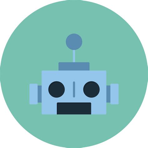 Robot Flat Circle Multicolor 9998075 Vector Art At Vecteezy
