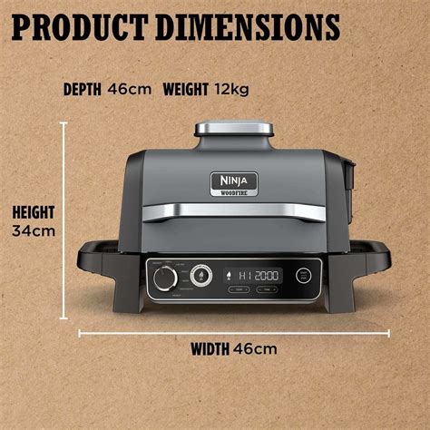Ninja Woodfire Electric Grill And Smoker Bbq Og701uk Appliances Direct