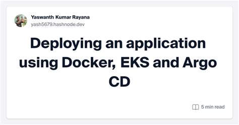 Yaswanth Kumar R On Linkedin Deploying An Application Using Docker