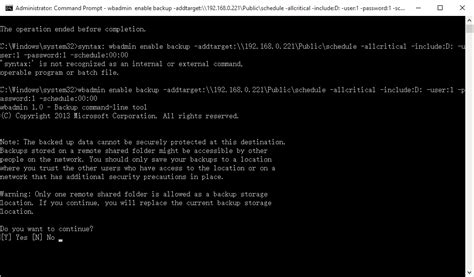 Create Scheduled Backups Using Wbadmin Enable Backup