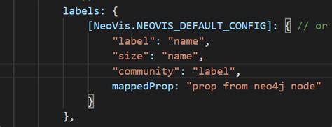 dynamically adding label configs from neo4j server to neovis config · issue 290 · neo4j contrib