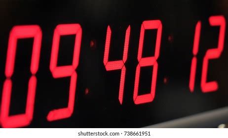 Red Digital Timer Numbers Counting Time Stock Photo Shutterstock