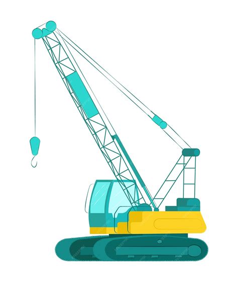 Crawler Cranes Vector