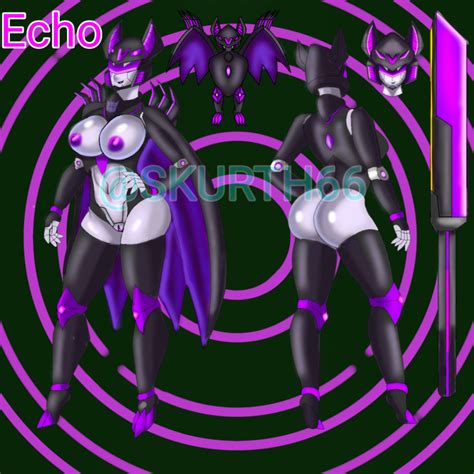 Rule 34 Bat Ears Big Ass Big Breasts Big Butt Black Armor Echo Skur Fan Character Oc Purple