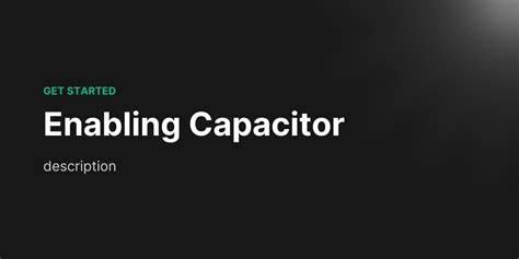 Enabling Capacitor Nuxt Ionic