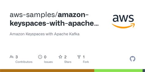 Github Aws Samplesamazon Keyspaces With Apache Kafka Amazon Keyspaces With Apache Kafka