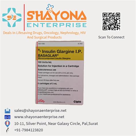 Basaglar 100ml Injection 100 Iuml 3 Ml At ₹ 640unit In Surat Id
