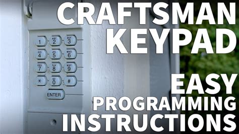 Program Clicker Keypad Garage Door