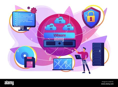 Virtualization Technology Concept Vector Illustration Stock Vector Image And Art Alamy