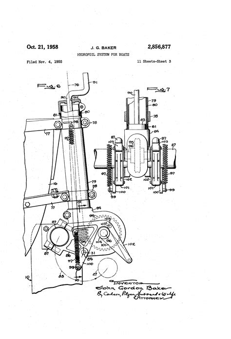 Us3241511a Boat Hulls Motor Propeller Units And Hydrofoil Combinations Artofit
