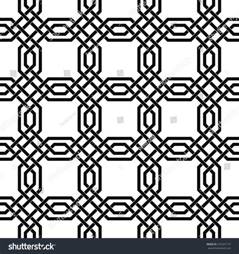 Seamless Monochrome Lattice Pattern Stock Vector Royalty Free Shutterstock