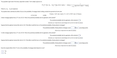 solved the population logit model of the binary dependent
