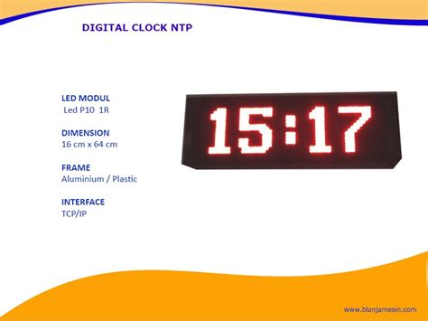 Jam Digital Ntp Networking Time Protocol 4 Digit P10 Blanjamesin