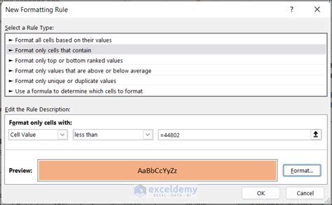 How To Apply Conditional Formatting For Dates That Are Older Than A