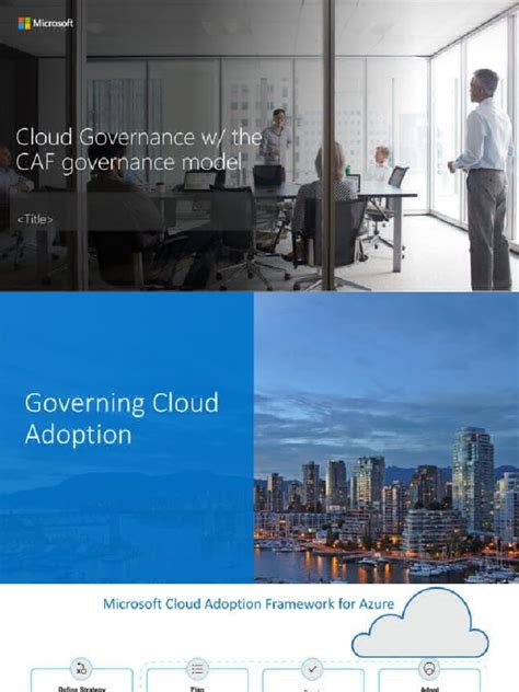 Microsoft Cloud Adoption Framework For Azure Governance Conversation Pdf