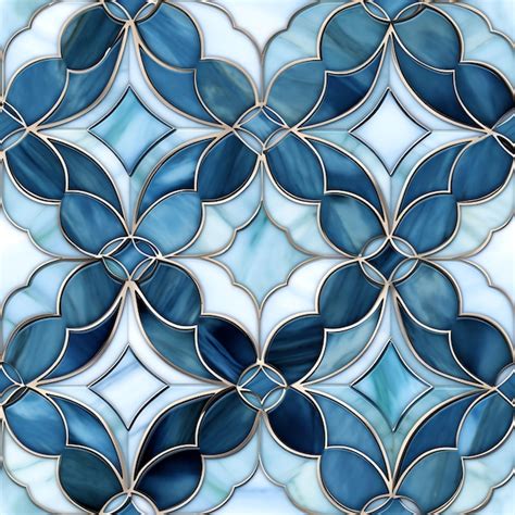 Premium Ai Image Mosaic Tile Pattern Background