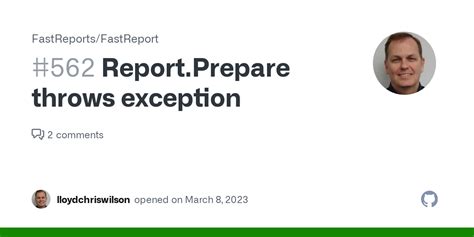 Reportprepare Throws Exception · Issue 562 · Fastreportsfastreport