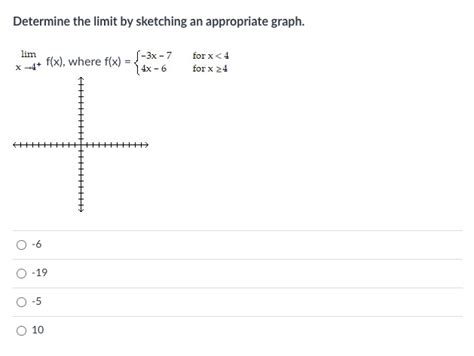 Solved Determine The Limit By Sketching An Appropriate Chegg Com