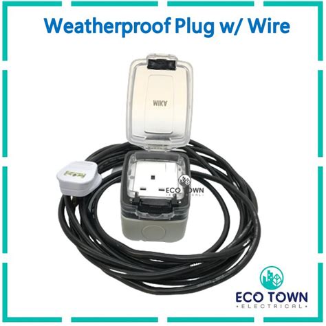 Heavy Duty Weatherproof Ip66 Waterproof Trailing Extension Switch Socket Adaptor 13a With Cable