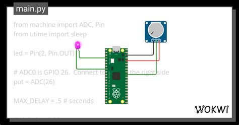 Led Blink Potentiometer Wokwi Esp32 Stm32 Arduino Simulator