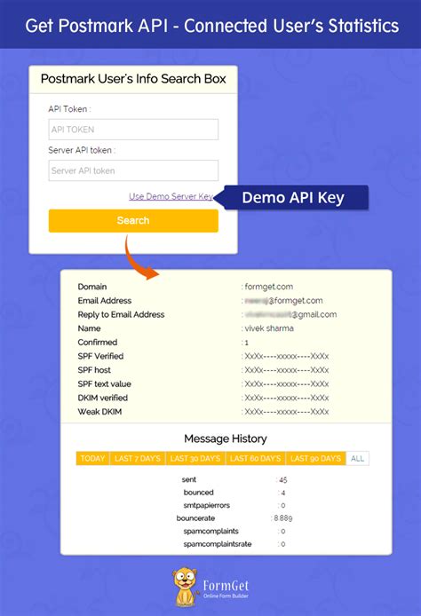 Retrieve Postmark Api Connected Users Statistics Formget