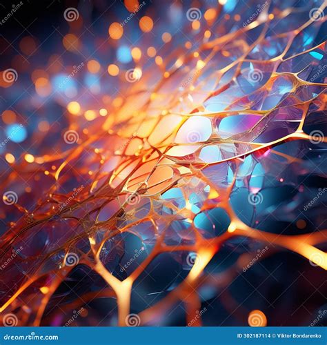 Illustration Of Digital Neural Connections And Human Brain Silhouette Activity Stock